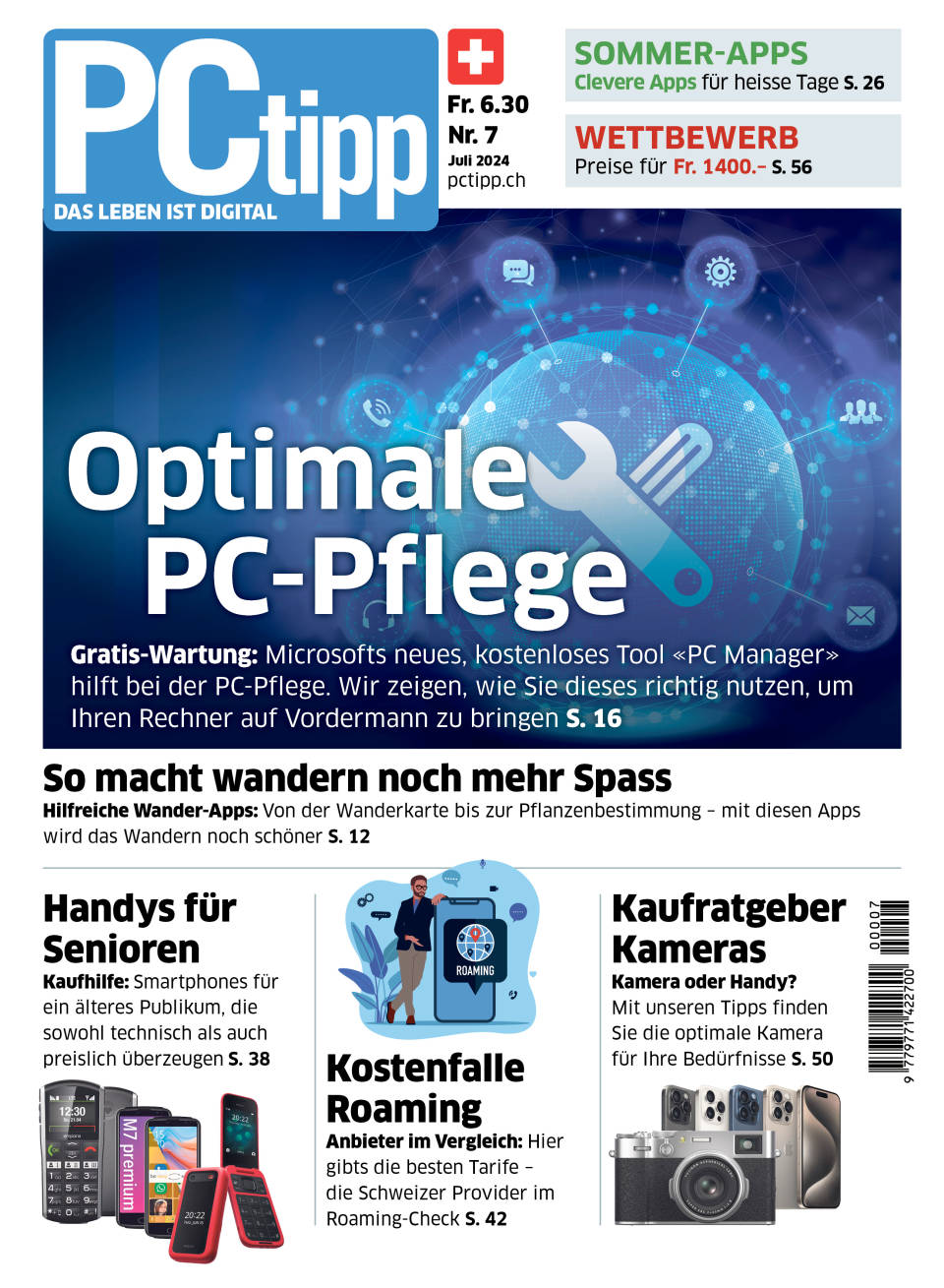 PCtipp 7/2024: mit folgenden Themen ab dem 28. Juni 2024 am Kiosk erhältlich - pctipp.ch