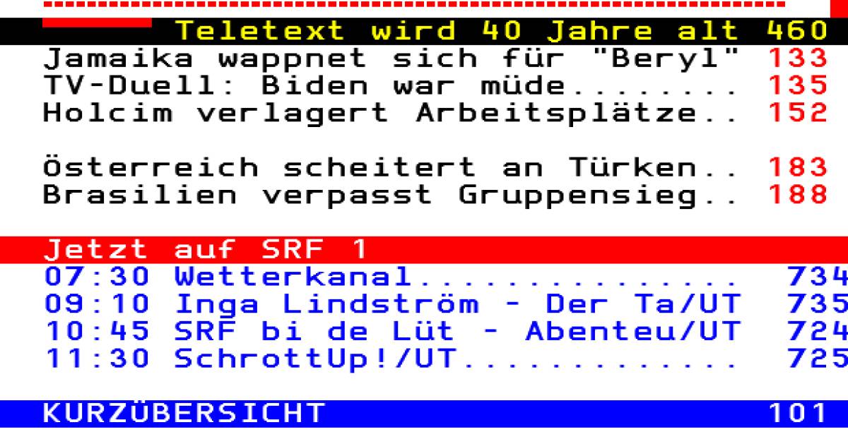 Teletext wird 40 Jahre alt - pctipp.ch