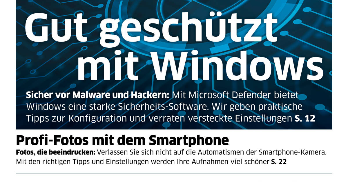 PCtipp 8/2024: mit folgenden Themen ab dem 26. Juli 2024 am Kiosk ...