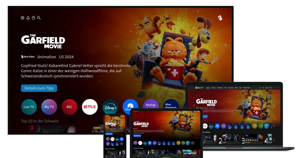 Swisscom mit Kombipaket Netflix & Disney+ und Streaming-Modus für blue ...
