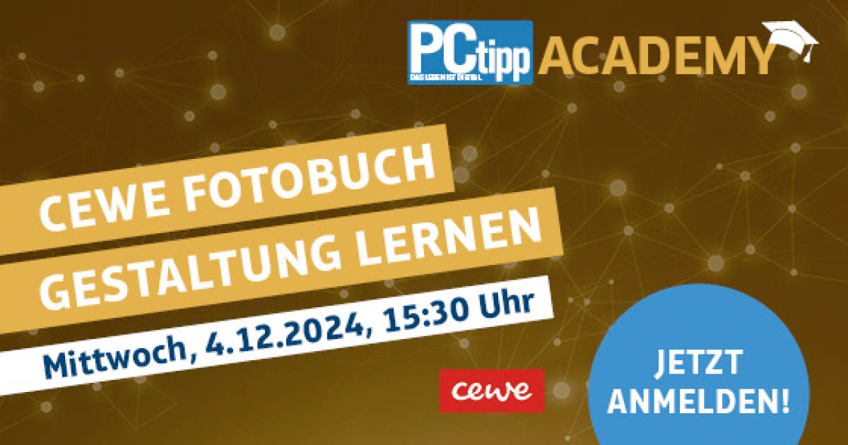Gratis-PCtipp-Webinar mit Fotobuch-Experte CEWE - pctipp.ch