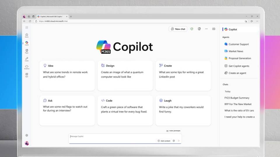 Microsoft stellt sein KI-Tool Microsoft 365 Copilot Chat vor - pctipp.ch